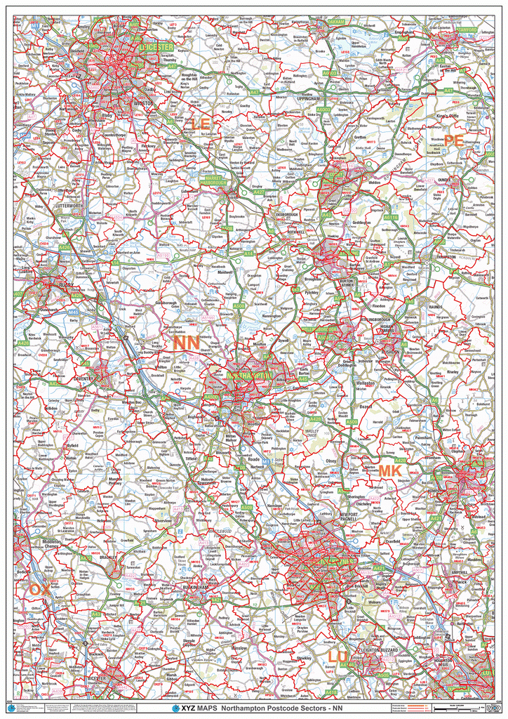 Northampton Postcode Map (NN) – Map Logic