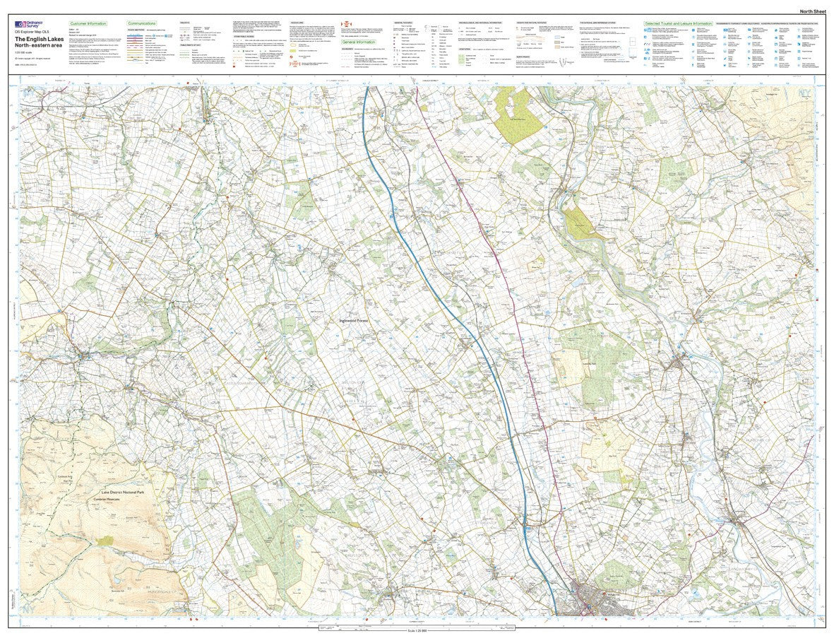 OL05: Ordnance Survey Explorer Map of the English Lake District (North ...