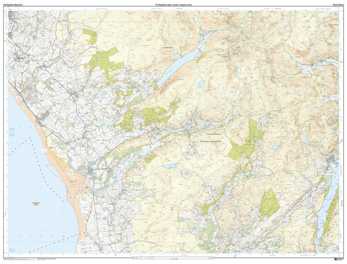 OL06: Ordnance Survey Explorer Map of the English Lake District (South ...