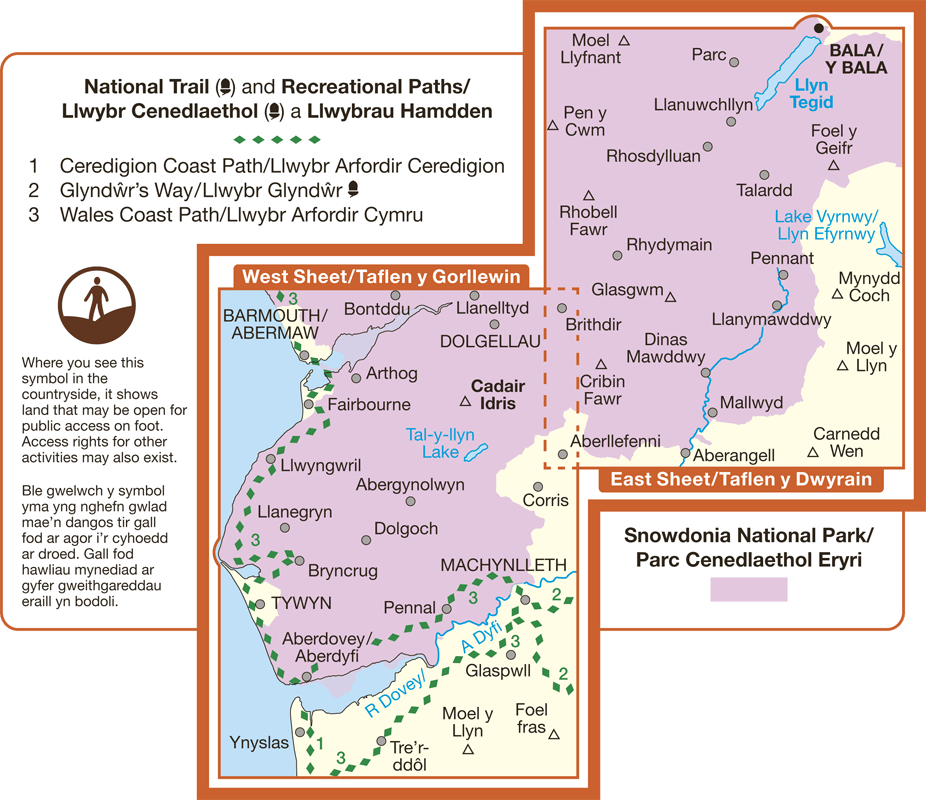 OL23: Ordnance Survey Explorer Map of Cadair Idris & Bala Lake – Map Logic