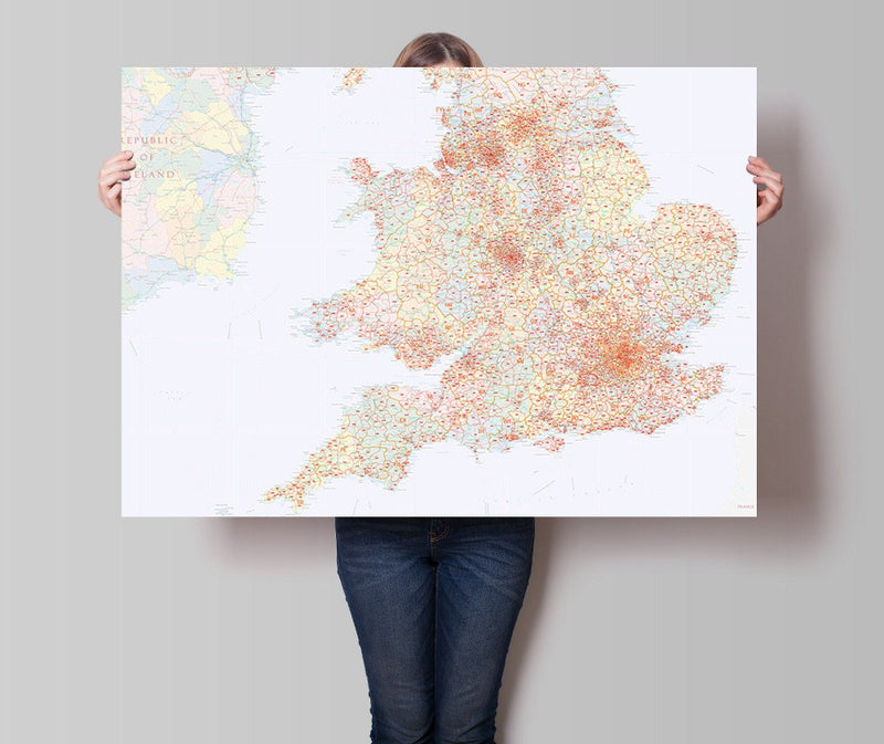 England & Wales Postcode District Map (D9) – Map Logic