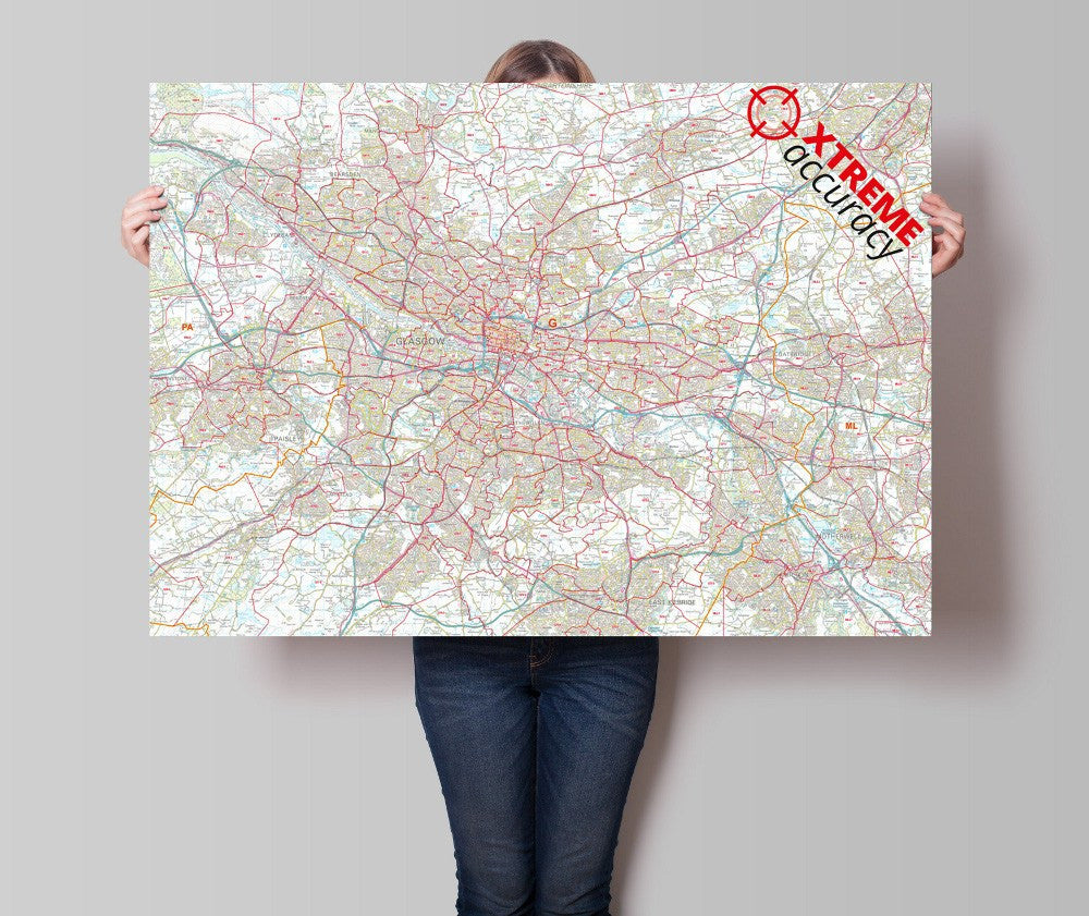 Greater Glasgow Area Postcode Sector Map (G4) – Map Logic
