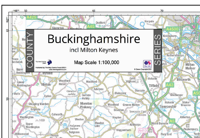 Buckinghamshire County Map (2021) – Map Logic