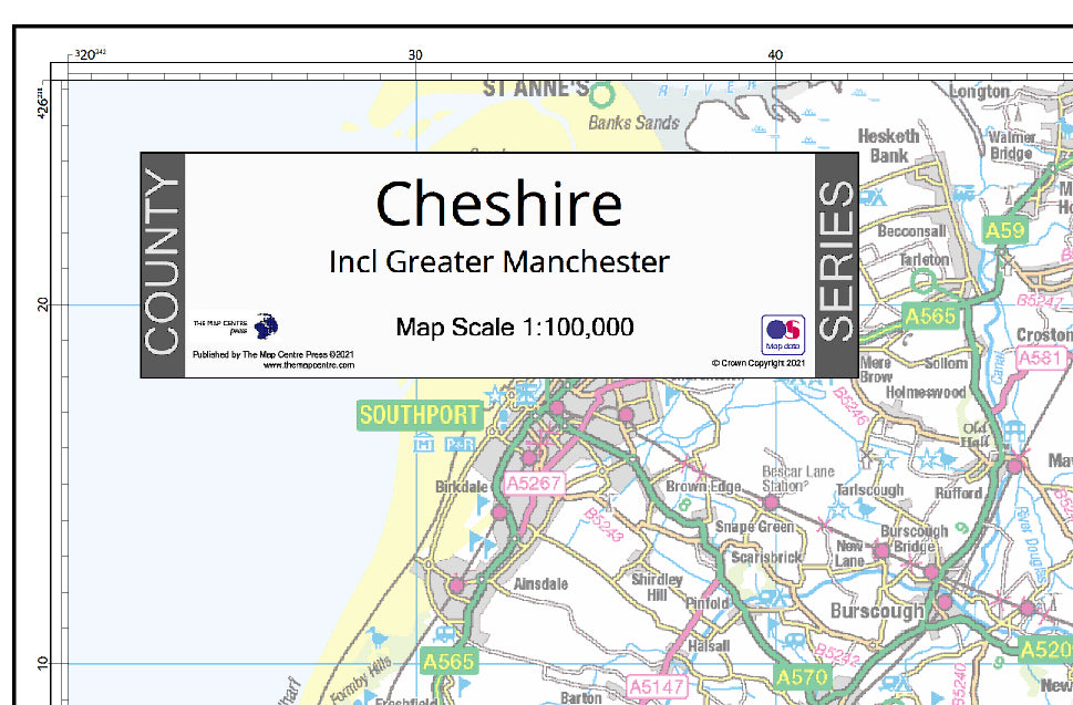 Cheshire County Map (2021) – Map Logic
