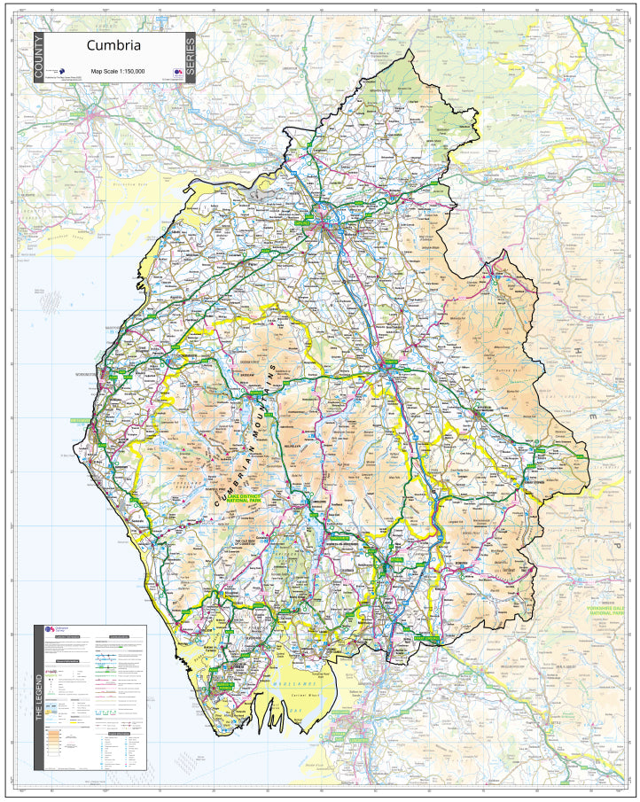 Cumbria County Map (2021) – Map Logic