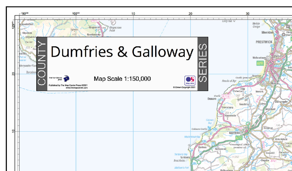 Dumfries and Galloway County Map (2021) – Map Logic