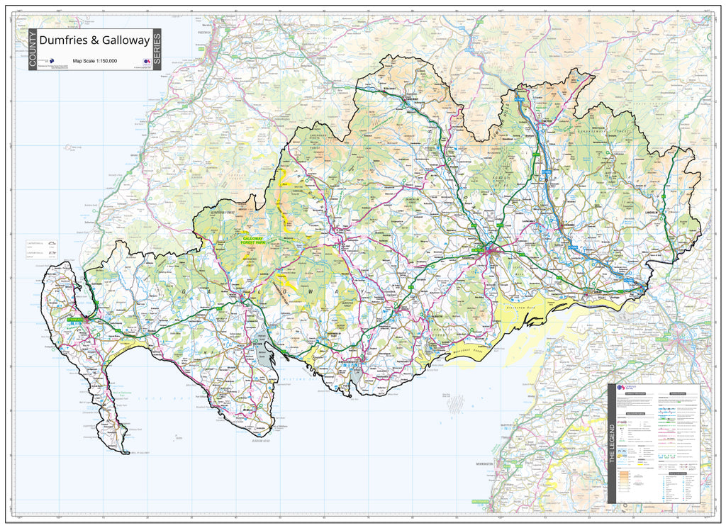Dumfries and Galloway County Map (2021) – Map Logic