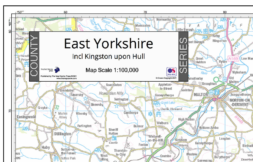 East Yorkshire County Map (2021) – Map Logic