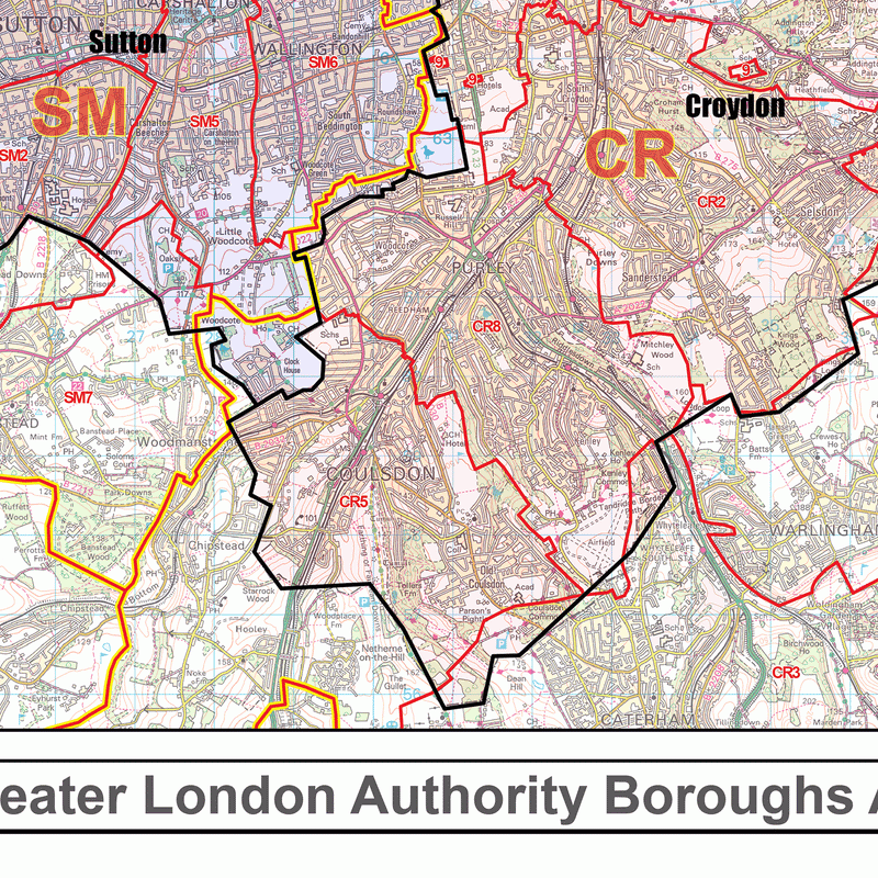 London Postcode Map - London Borough Map - Map Logic