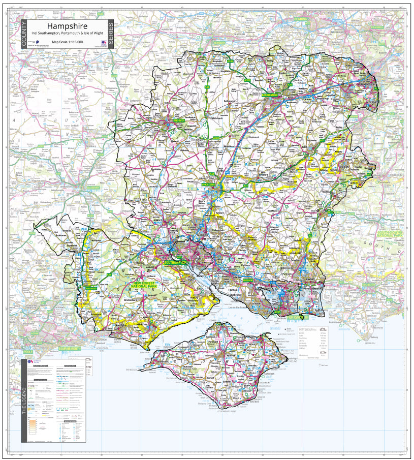 Hampshire County Map (2021) – Map Logic