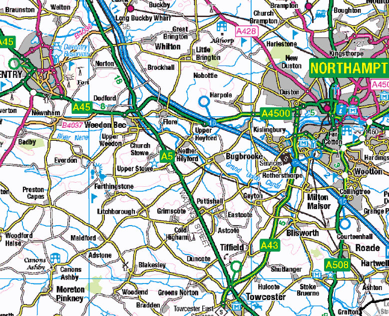 Northamptonshire County Map (2021) – Map Logic