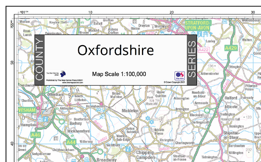 Oxfordshire County Map (2021) – Map Logic