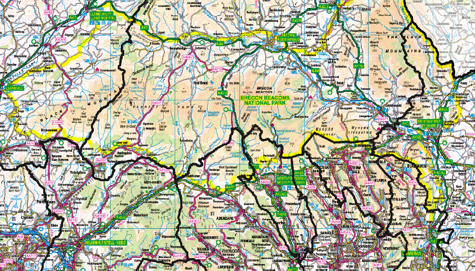 Wales County Map (2021) – Map Logic