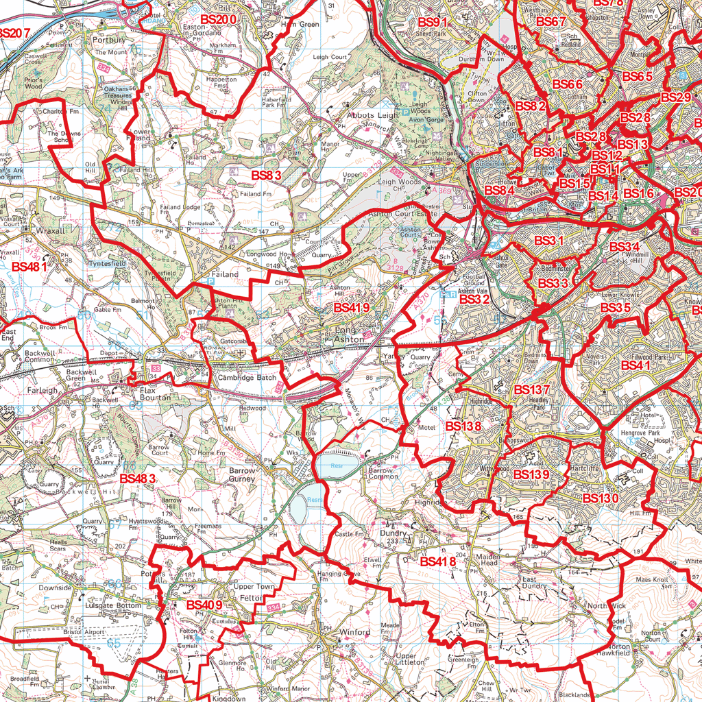 Bristol Postcode Map (BS) – Map Logic