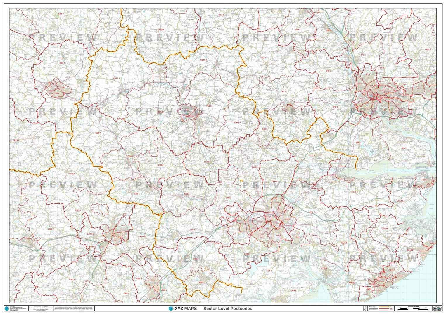 CO Postcode Map For The Colchester Postcode Area GIF Or PDF Download CO Postcode Map For The Colchester Postcode Area GIF Or PDF Download
