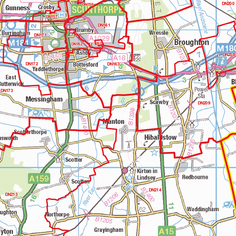 Doncaster Postcode Map (DN) – Map Logic