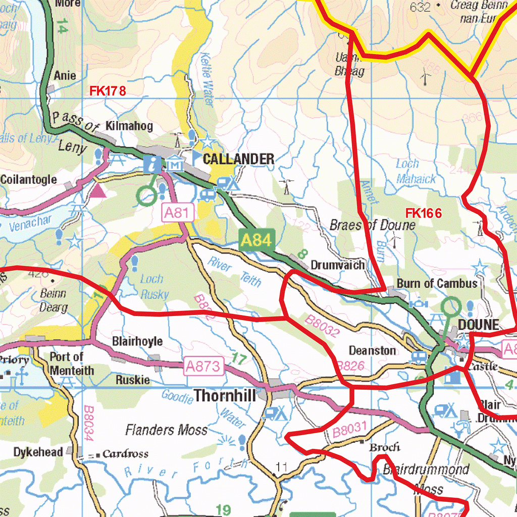 Falkirk Postcode Map (FK) – Map Logic