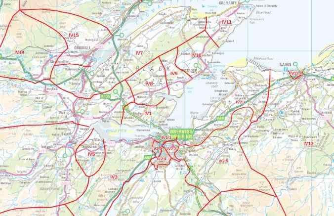 Inverness Postcode Map (IV) – Map Logic