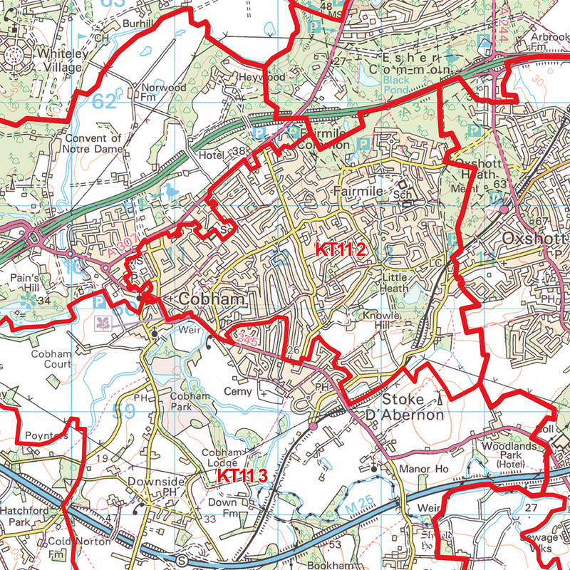 Kingston Postcode Map (KT) – Map Logic