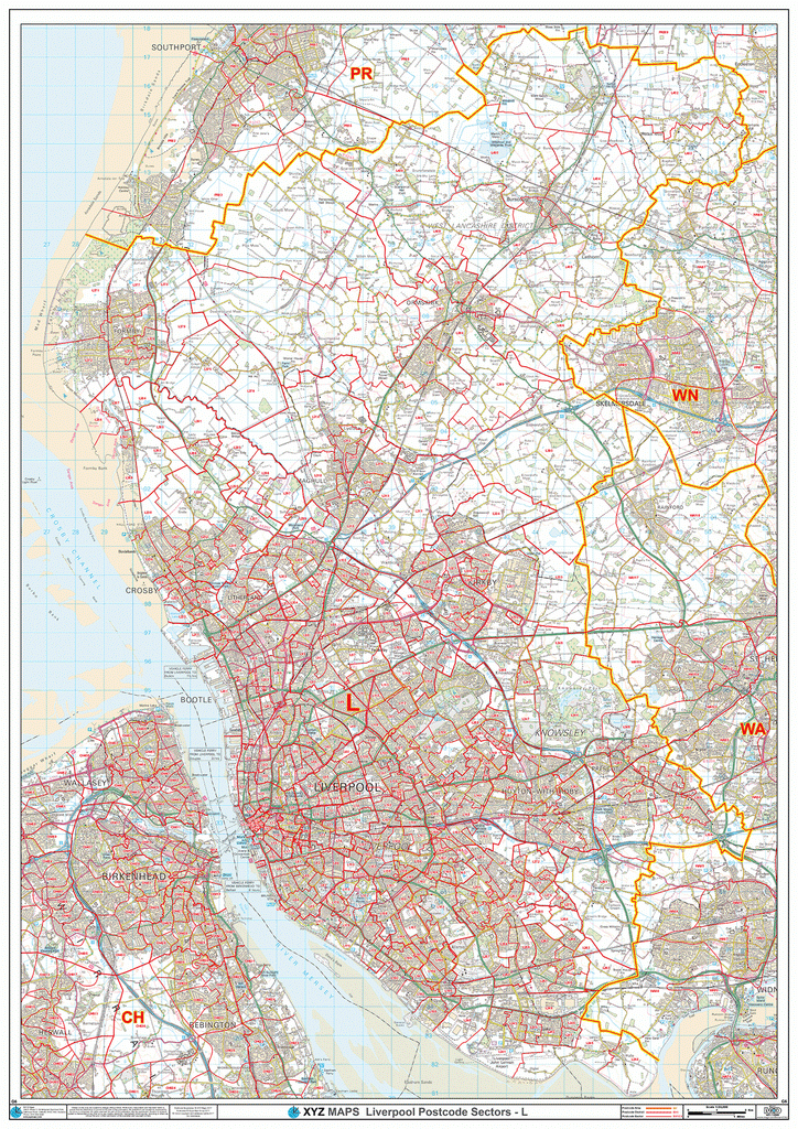 Liverpool Postcode Map (L) – Map Logic