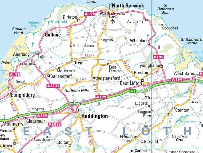 Lothians and Borders County Map (2021) – Map Logic