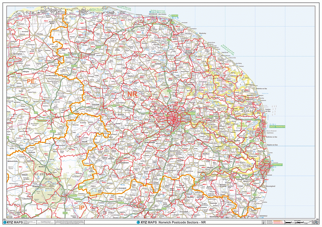 Norwich Postcode Map (NR) – Map Logic