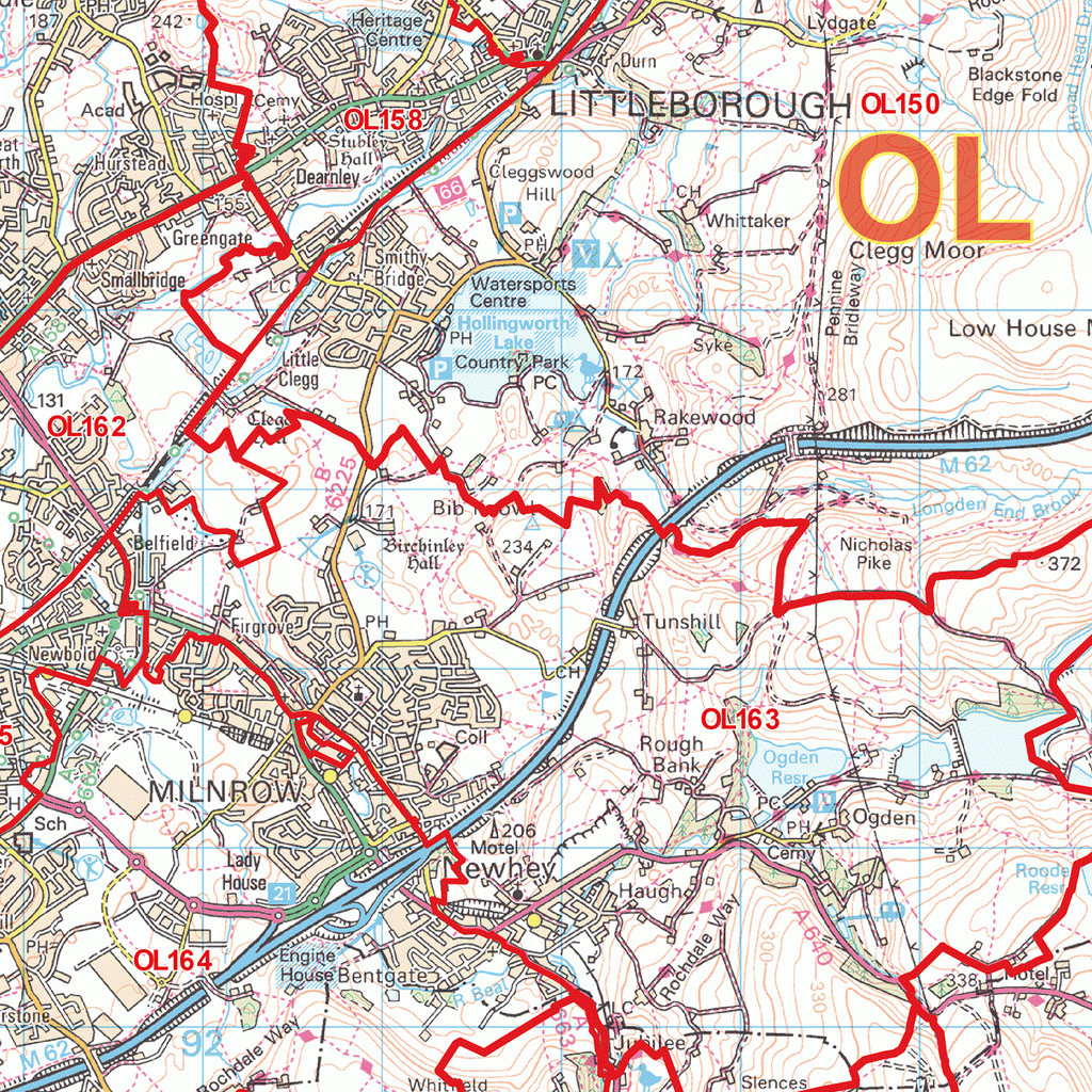 Oldham Postcode Map (OL) – Map Logic