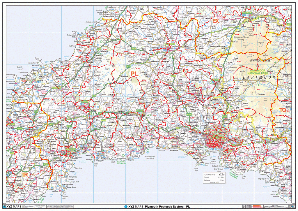 Plymouth Postcode Map (PL) – Map Logic