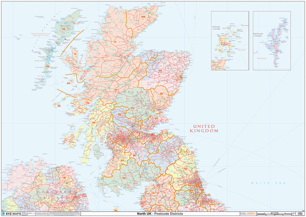 Scotland Postcode Map (D10) – Map Logic