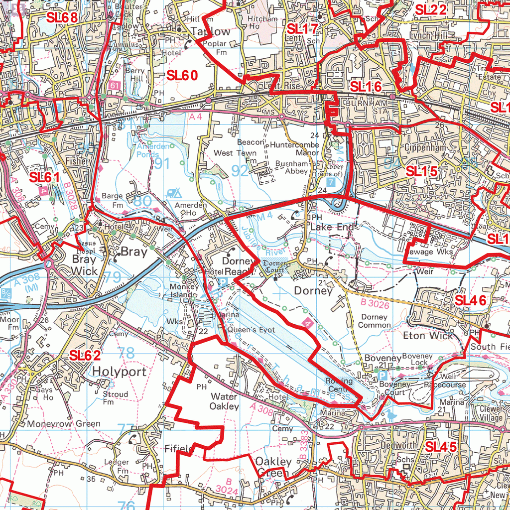 Slough Postcode Map (SL) – Map Logic