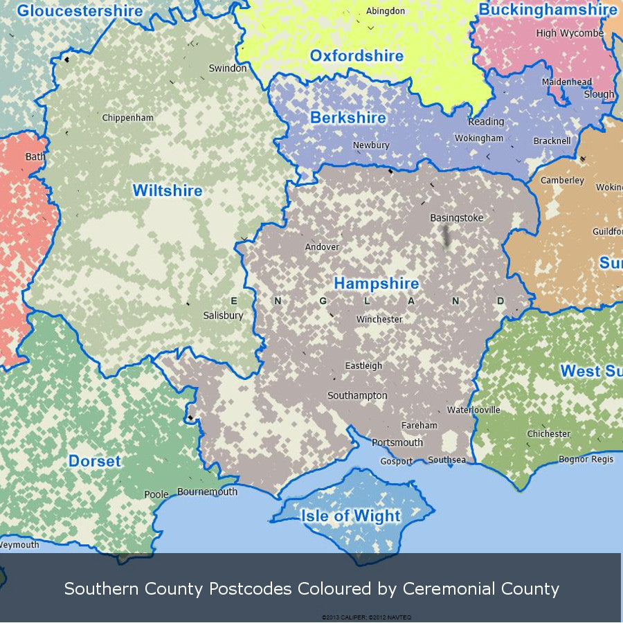 Postcode to County Lookup List – Map Logic