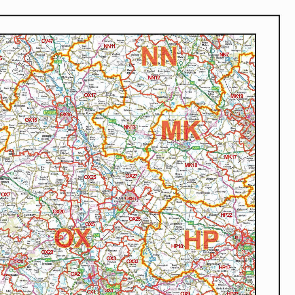 South West England Postcode District Map GIF or PDF Download (D1) – Map ...