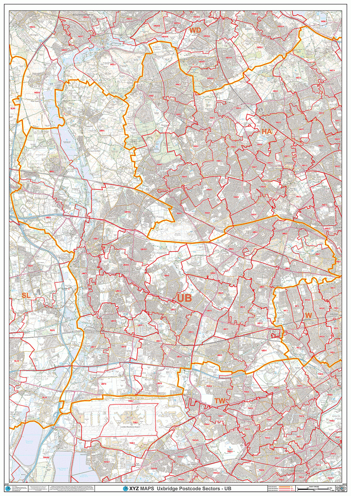Southall Postcode Map (UB) – Map Logic