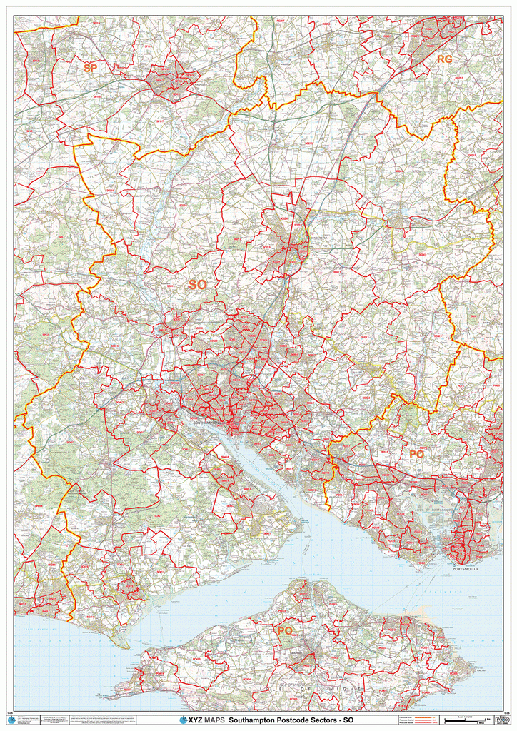 Southampton Postcode Map (SO) – Map Logic