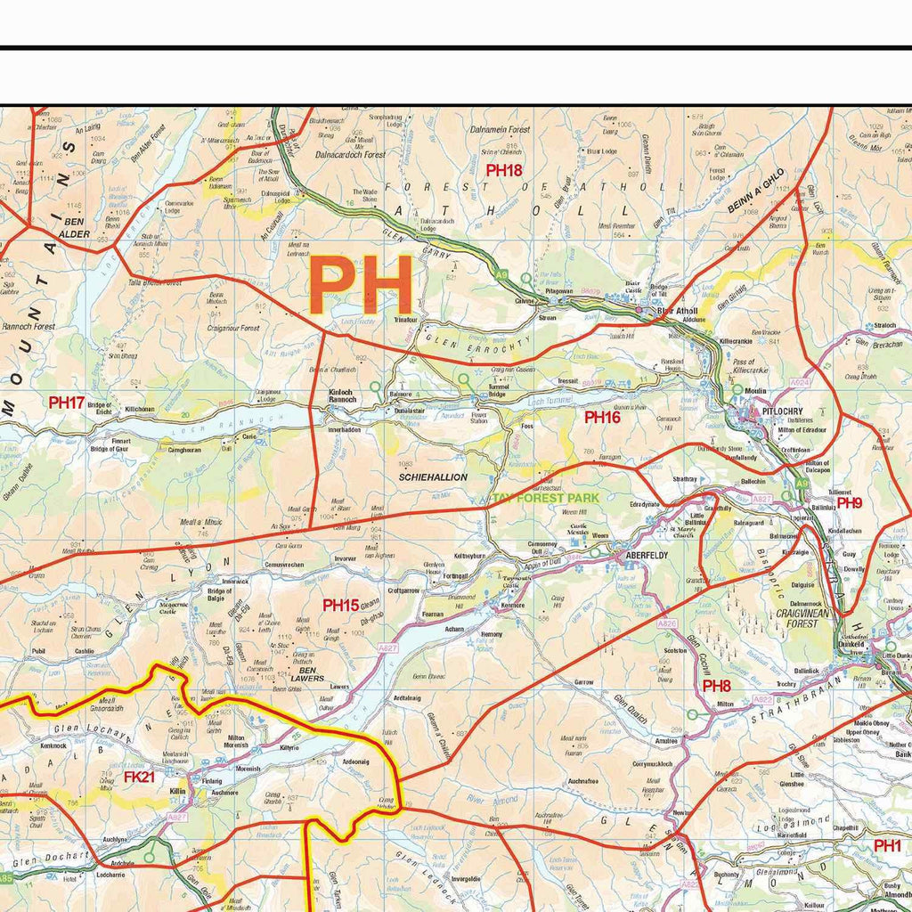South Scotland Postcode District Map (D5) – Map Logic