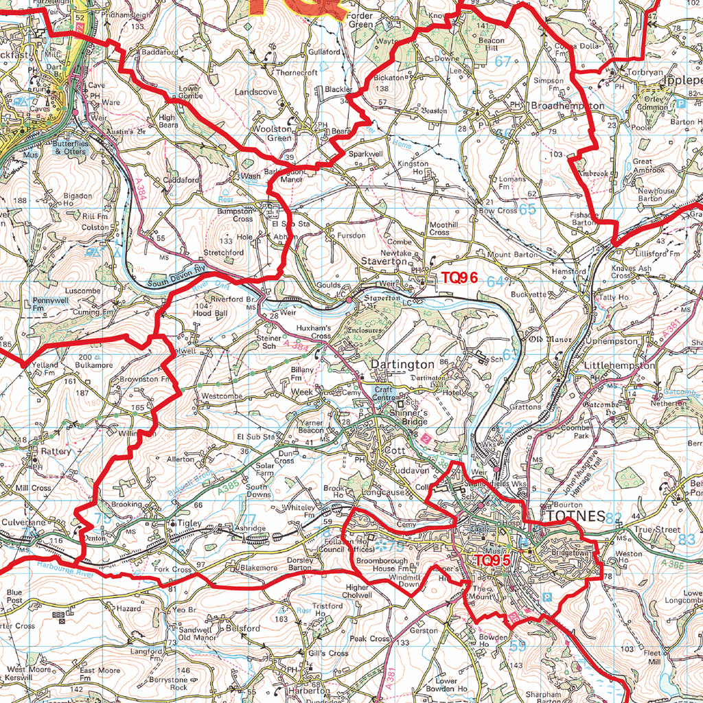 Torquay Postcode Map (TQ) – Map Logic