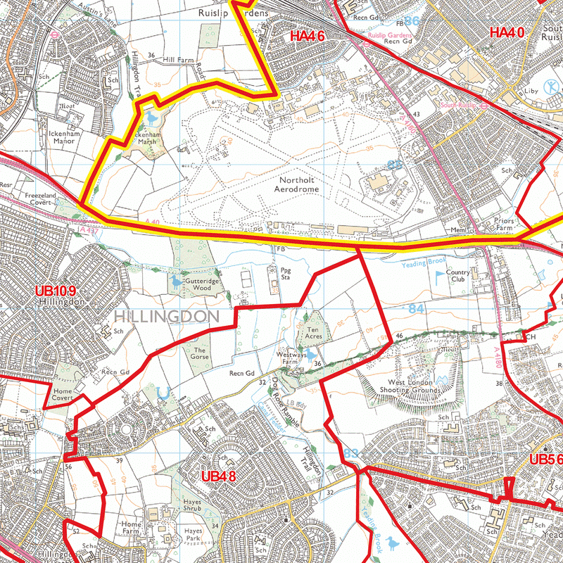 Southall Postcode Map (UB) – Map Logic