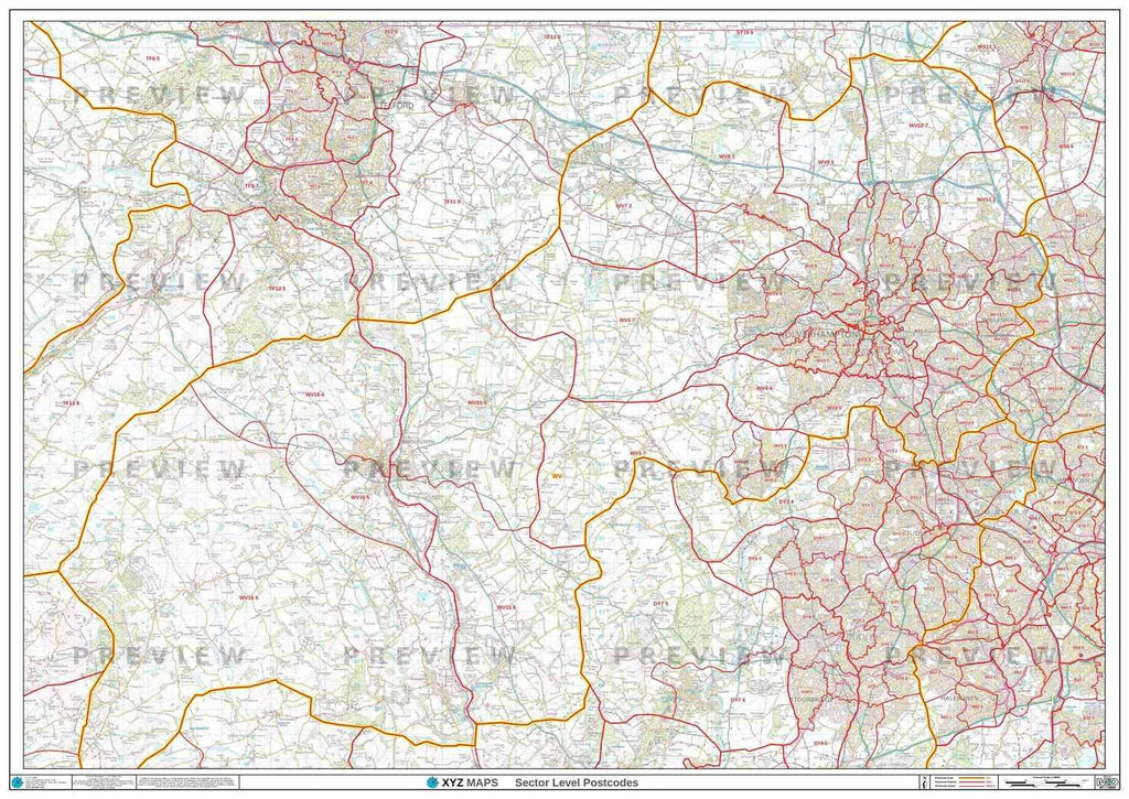 Wolverhampton Postcode Map (WV) – Map Logic