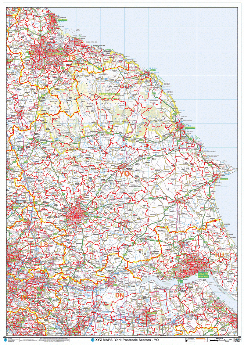 North Yorkshire Postcode Map Channa Antonetta North Yorkshire Postcode Map Channa Antonetta